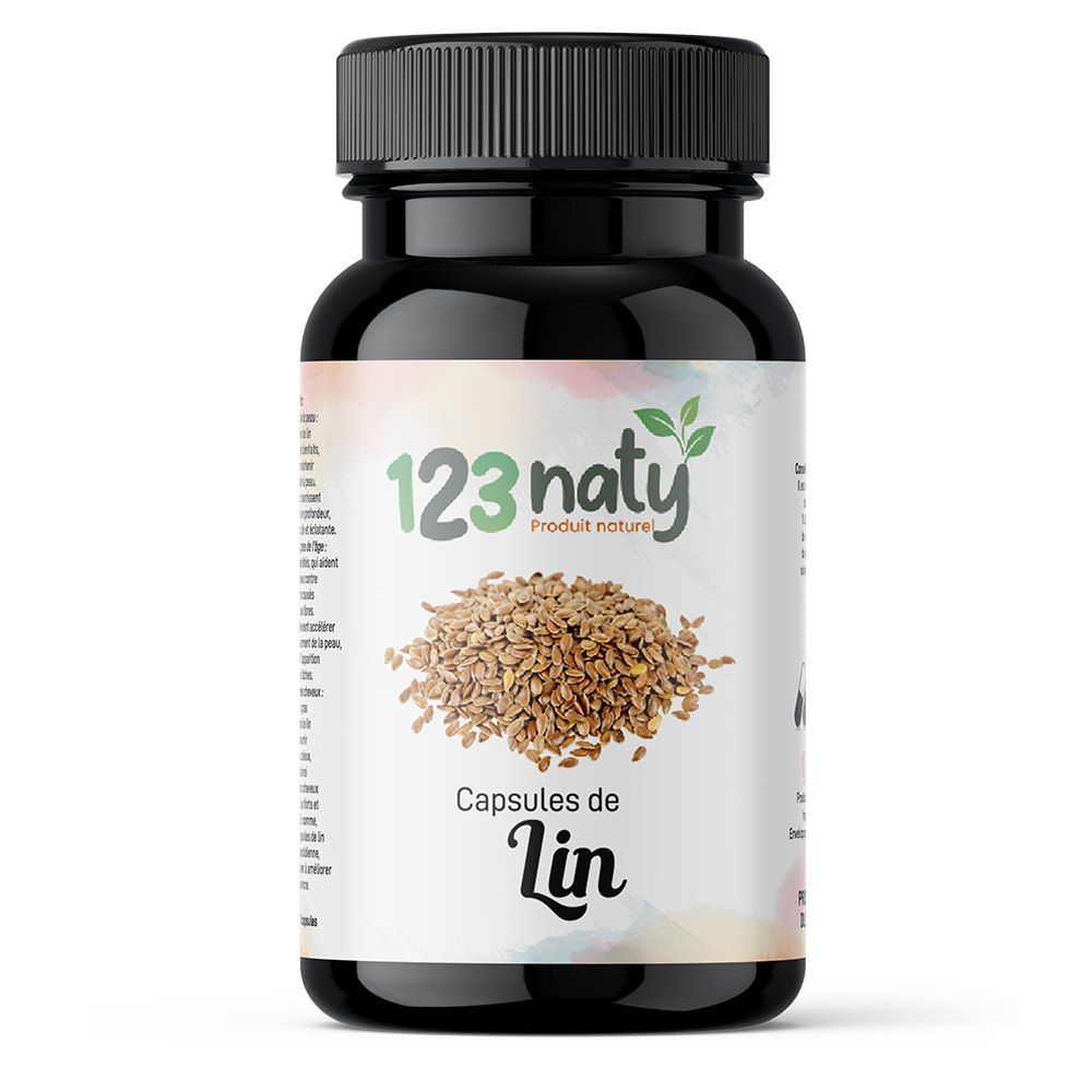 50 Capsules de Graine de Lin – 123NATY