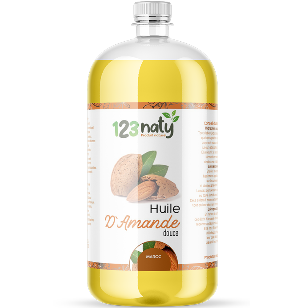 1L Huile D'amande Douce – 123NATY